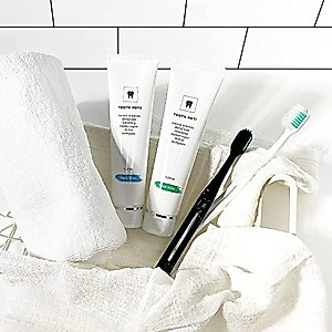 Toothnote Teeth Whitening Fluoride-Free Toothpaste for Sensitive Teeth, Whiten Tooth Enamel, Dry Mouth, Bad Breath, Muddy Taste - Helps Fresh Breath, Natural Oral Care (1 Aqua Mint)