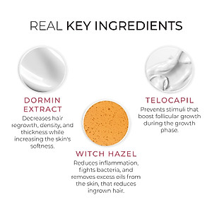 Keramene Hair Growth Inhibitor by DS Laboratories - Minimize Unwanted Hair Growth on Face and Body, Slows Regrowth, Paraben-Free