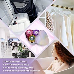 Shower Steamers Aromatherapy, Natural Organic 12-Pack Lavender Eucalyptus & Peach Shower Tablets, Women Relaxing Bath Spa Gift Set, Heart-Shaped Tin Box Shower Fizzies for Party, Birthday, Christmas