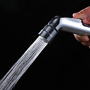 Ownace Bathroom Toilet Bidet Sprayer Set with Hot and Cold Mixing Valve Strong Water Chrome