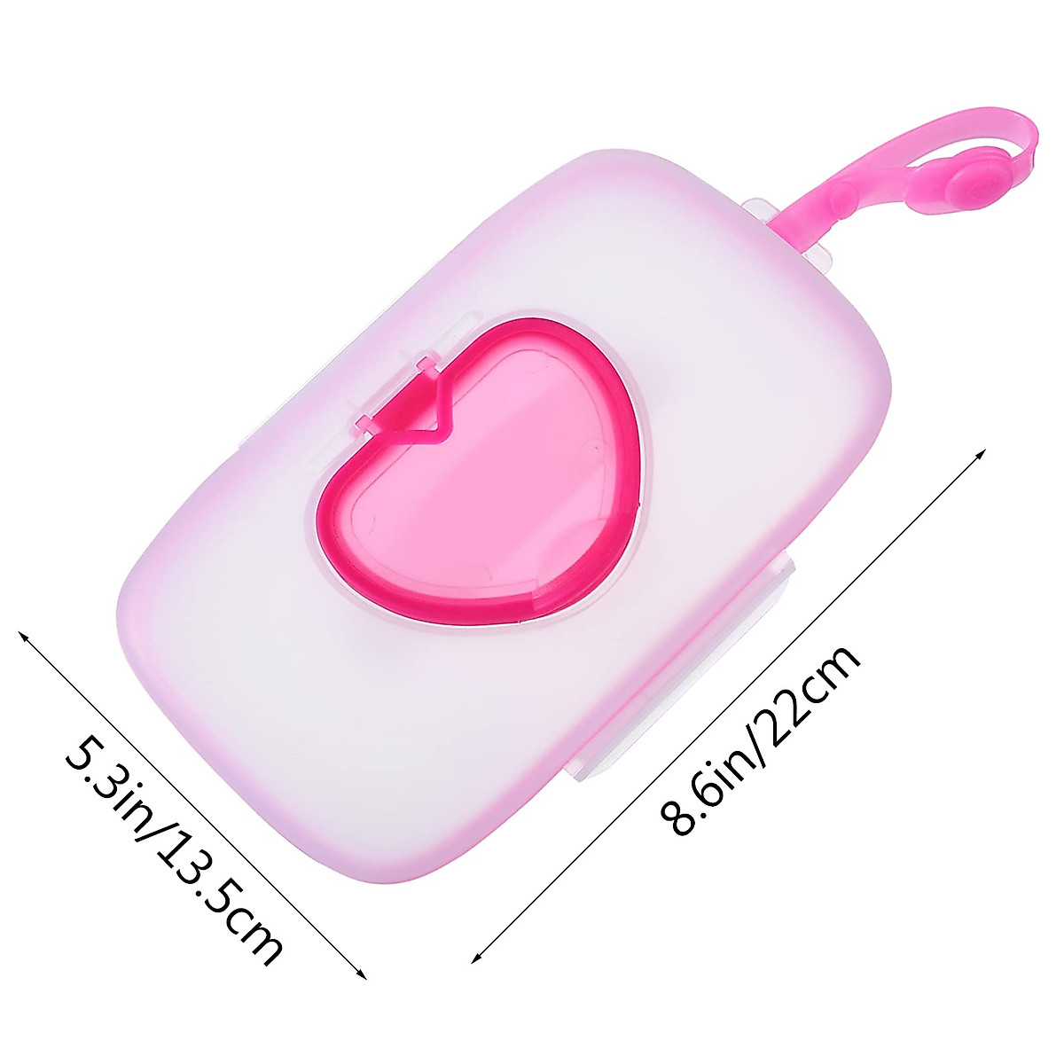2Pcs On The Go Baby Wipes Dispenser Case Tissue Box Baby Wipe Holder Wipe Container for Outdoor Travel Car Pink