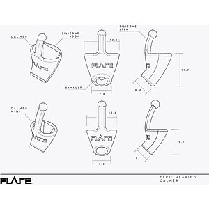 Flare Calmer – Ear Plugs Alternative – Reduce Annoying Noises Without Blocking Sound – Soft Reusable Silicone - Translucent