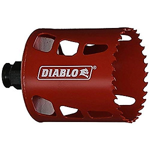 Freud DHS2500 Diablo High Perf Hole Saw Wood,Plastic,Alum,Metal&SS,2-1/2"x2-3/8"