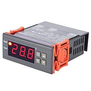 Digital Temperature Controller, Thermostat Fahrenheit Sensor MH1210F Digital Temperature Control Controller Thermostat 58~194℉ Fahrenheit Sensor AC110V