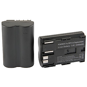 STK BP-511a BP-511 2 Pack Battery for Canon Rebel BP511a Charger DS6041 Eos 1d 10 d 30d d30 20d 40 50 50d Eos5d Eos20d Powershot g3 g5 g6 Pro 1 BG E2N Grip ZR600 BP511 Cannon Accessories CB 5L CG 580