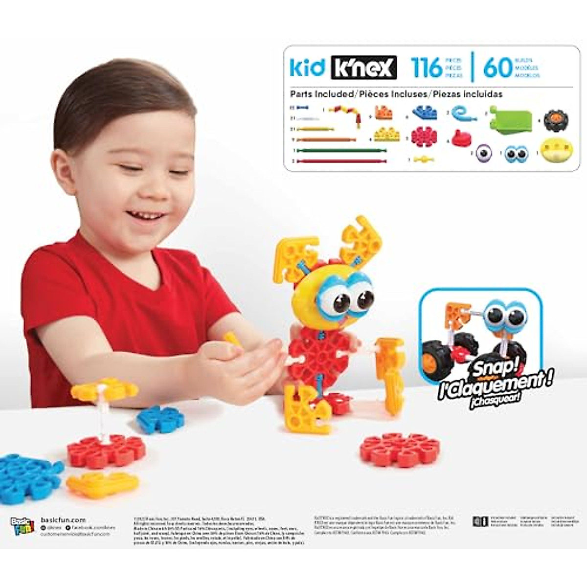 KID K’NEX – Oodles of Pals Building Set – 116 Pieces – Ages 3 and Up Preschool Educational Toy (Amazon Exclusive)