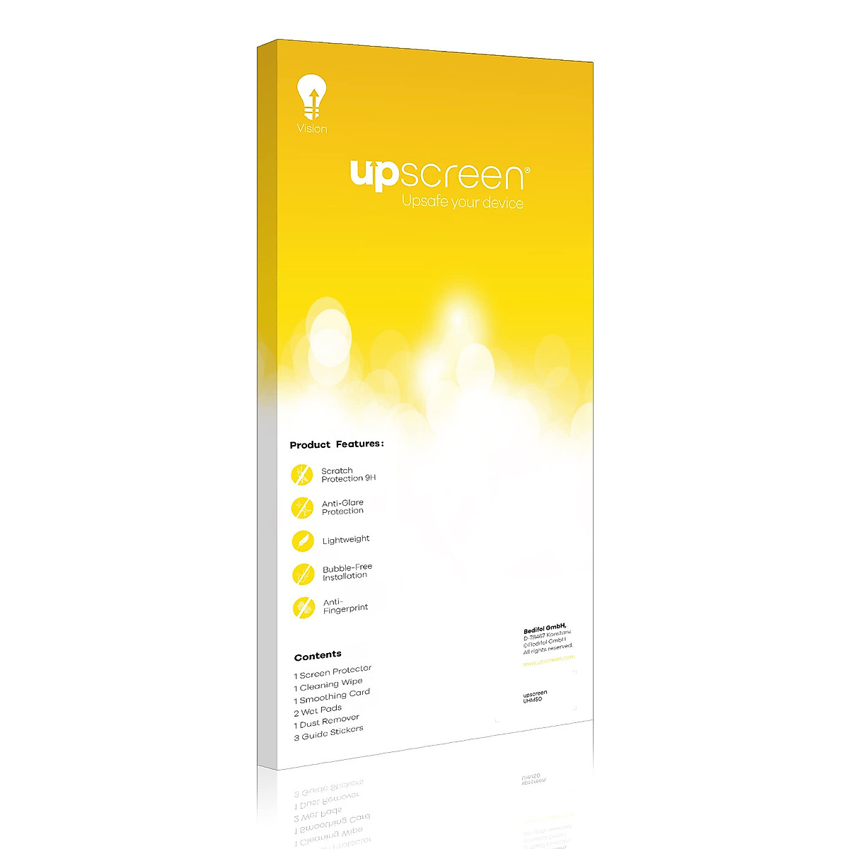 upscreen Matte Screen Protector Glass Film compatible with Microsoft Surface Duo 2 (Outer display) - Anti-Glare, Anti-Fingerprint, 9H Glass Protection