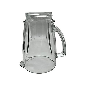 Replacement 6-cup glass jar,Compatible with Oster Pro 1200 Blenders (BLSTMB-CBG, BLSTMB-CBF, BLSTMB-BBG) and Oster Master Series Blender(BLSTJJ-GPB-000,BLSTTM-GM0-000) (Glass Jar)