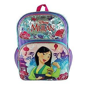 Disney Princess - Mulan Deluxe 16" Full Size Backpack - Pretty and Brave - A19393