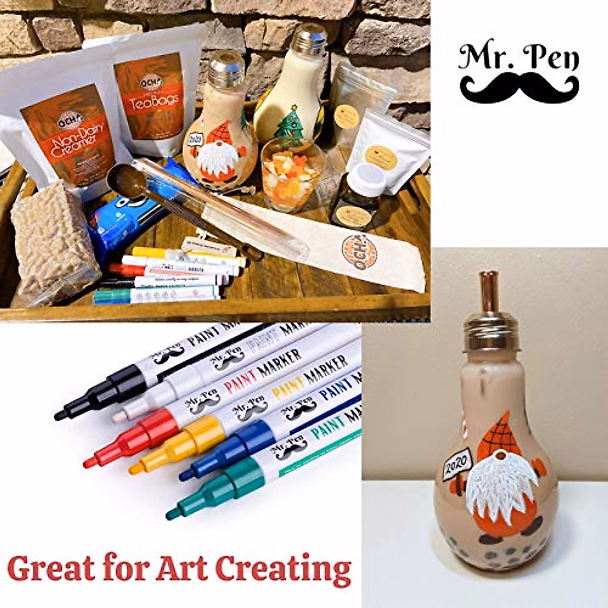 Mr. Pen Paint Markers - 6 Pack of Fine Point Markers