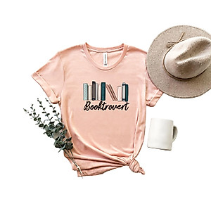 Booktrovert Shirt,Reader Gifts Shirt,Bookstagram Shirt,Book Lover Gift,Xmas Gift For Book Lover,Gift For Her,Teacher Tshirt, Librarian Shirt, Book Nerd Shirt,Library Lover