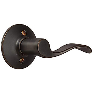 Schlage F93CAM716ACCLH Camelot Inactive Handleset with Accent Left-handed Lever, Aged Bronze