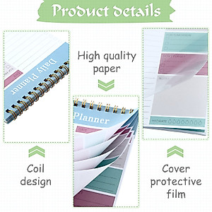 Hotop 3 Pack 90 packs To Do List Notepad Daily Planner Notebook Undated Tear off Checklist for Christmas gift Office Schedule Agenda (Classic Style, 5.1x7.9 Inch)