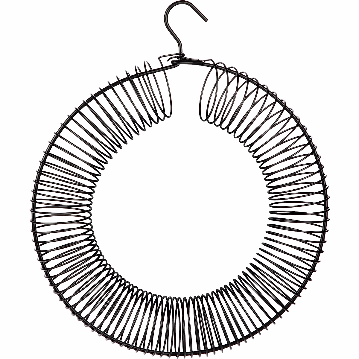 Hanging Peanut Wreath Bird Feeder, 16 Inch, Rust & Uv Resistant, Weatherproof, Solid Steel Durable Black Whole Peanut Wild Bird Feeder with Hanging Hook., Gifts for Mom, for Women