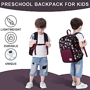 VASCHY Preschool Backpack, Cute Lightweight Water Resistant Kindergarten Backpack Bookbag for Boys and Girls Astronaut