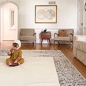 Vegan Leather Baby Play mat|Baby Play mats for Infant|Foam mat|Tummy time mat Playing|Waterproof Baby Floor mat|Toddler Play mat|Baby Padded Floor mat|Baby Crawling mat|playroom mat Baby playmat…