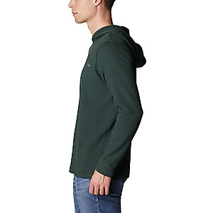 Columbia Men's Pine Peak Waffle Hoodie, Spruce Heather, Medium
