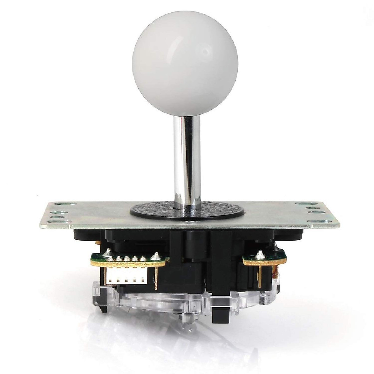 SANWA JLF-TP-8YT Arcade Joystick (White Ball Top) - Premium, High Precision, Responsive Controls, Multi-Platform Compatible - Ideal for Gaming Enthusiasts, for Arcade Jamma Game 4 & 8 Way Adjustable