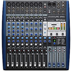 PreSonus StudioLive AR12c 14-Channel USB-C Hybrid Digital/Analog Performance Mixer, Unpowered