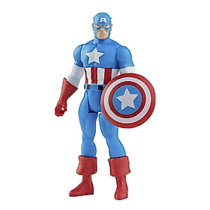 Marvel Hasbro Legends Series 3.75-inch Retro 375 Collection Captain America Action Figure Toy