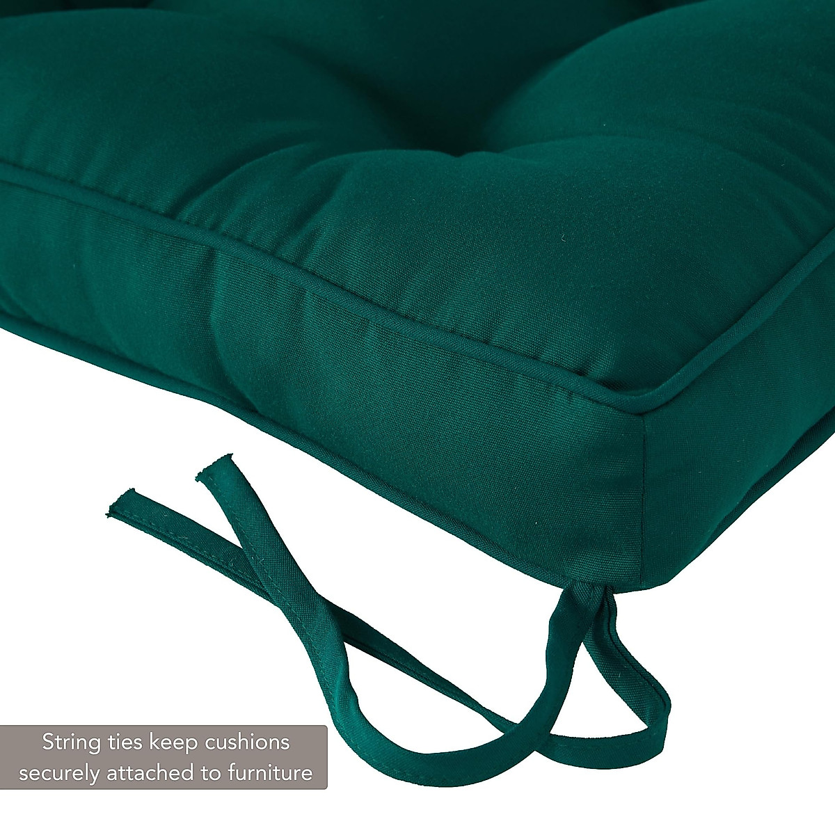 Greendale Home Fashions Outdoor 51 x 18-inch Sunbrella Fabric Bench Cushion, Forest Green