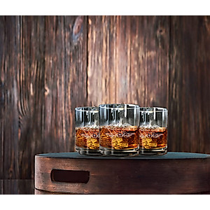 Etched Scotch Glass,Personalized Rocks Glass, Custom Whiskey Glass, Engraved Bourbon Glass, His and her name engraved scotch Glasses, Customized Snifter Glass