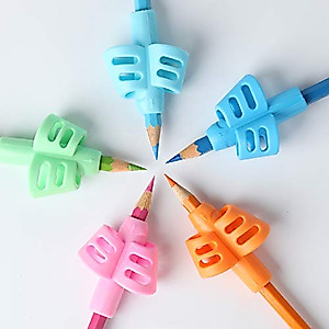 Mr. Pen- Pencil Grips for Kids Handwriting, 20 PCS(10 Pencil Grips+10 Clips), Pencil Grips, Kids Pencils Grip, School Supplies, Pencil Grip, Grip Pencils for Kids, Pencil Holder for Kids, Pen Grip