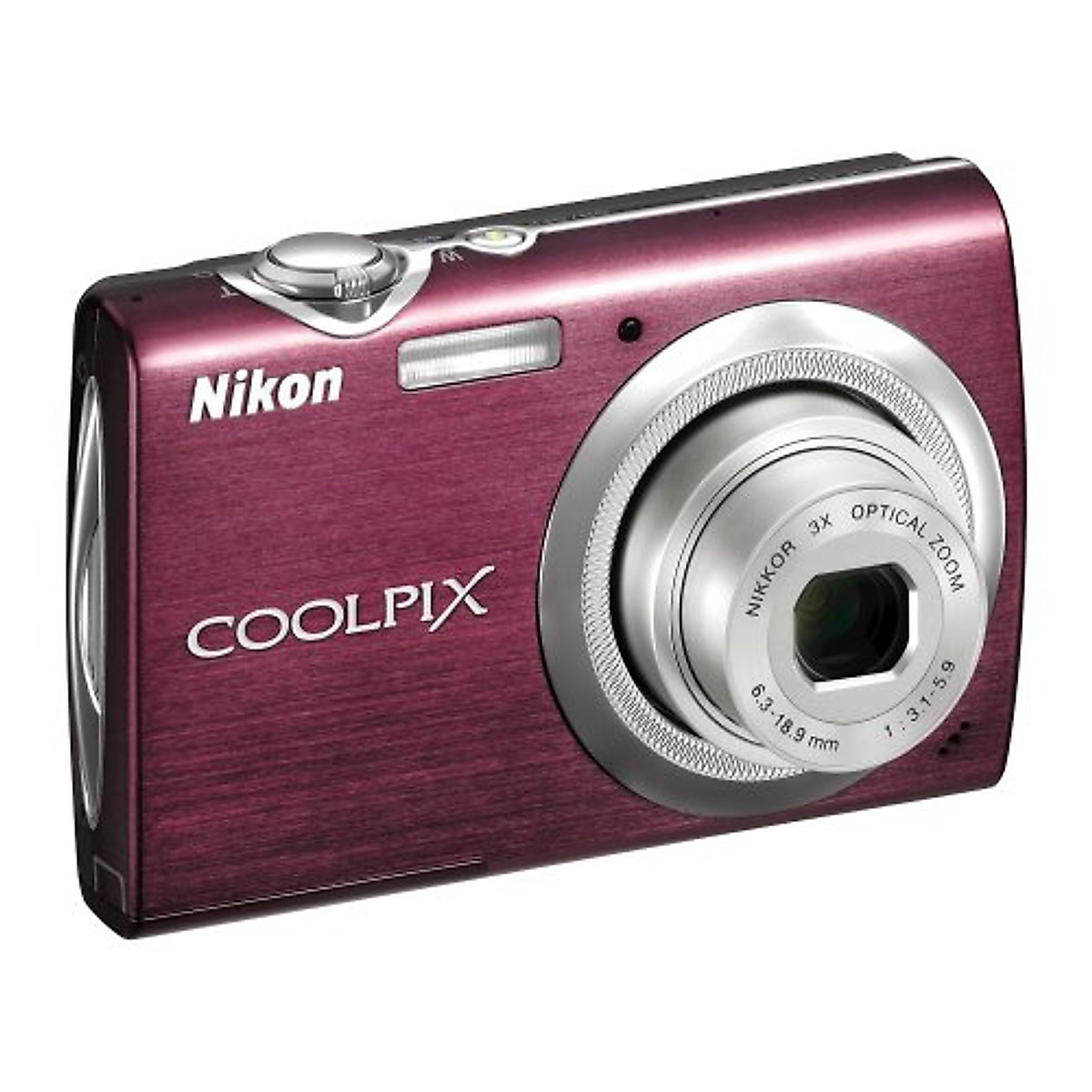 Nikon Coolpix S230 10MP Digital Camera with 3x Optical Zoom and 3 inch Touch Panel LCD (Plum)