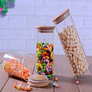 Bonwete Food Storage Containers Cereal Dry Food Storage Container with Bamboo Lid