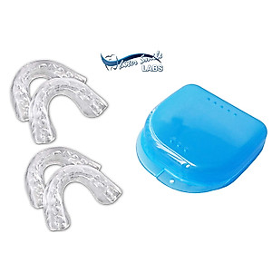 Whiter Smile Labs Teeth Whitening Trays - BPA Free - Thin Moldable Mouth Trays Form Perfectly to Each Tooth (4 Trays)