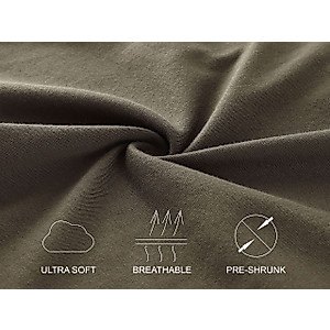 KNQR Mens Casual Basic Soft Tagless 3/4 Sleeve Active Sports Running Hiking Baseball Tee Shirts Black/Flame Red M