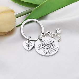 BAUNA Keychain Nursing Assistant Gift Inspiration Jewelry For Medical Student