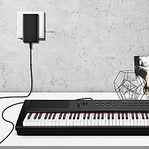 PKPOWER AC Adapter for Yamaha Ydp-131 Ydp-213 YDP-S30 YDP-140 YDP-141 YDP-142 YDP142 YDP-S31 Keyboard, Power Supply for Williams Allegro 1 2, Legato 88-Key Digital Piano Wall Home Charger