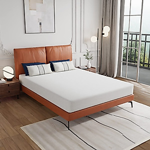 PayLessHere 8 inch Memory Foam Mattress Cooling Gel Green Tea Infused Mattress,Fiberglass Free,CertiPUR-US Certified,Breathable Bed Mattress for Cooler Sleep Supportive,White Queen