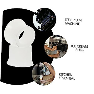 GANAZONO 2Pcs ice Cream Sealing Ring ice Cream Machine Part ice Cream Machine Silicone Ring ice Cream Accessories Store Supplies Silica Gel Soft Serve ice Cream Machine Multifunction White
