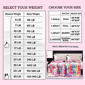 NEWCOSPLAY Faux Fur Weighted Blanket Soft Thick Heavy Throw Blanket for Adult Kids Plush Sherpa with Glass Beads (Dark Rainbow， 48"x72" | 15 lbs)