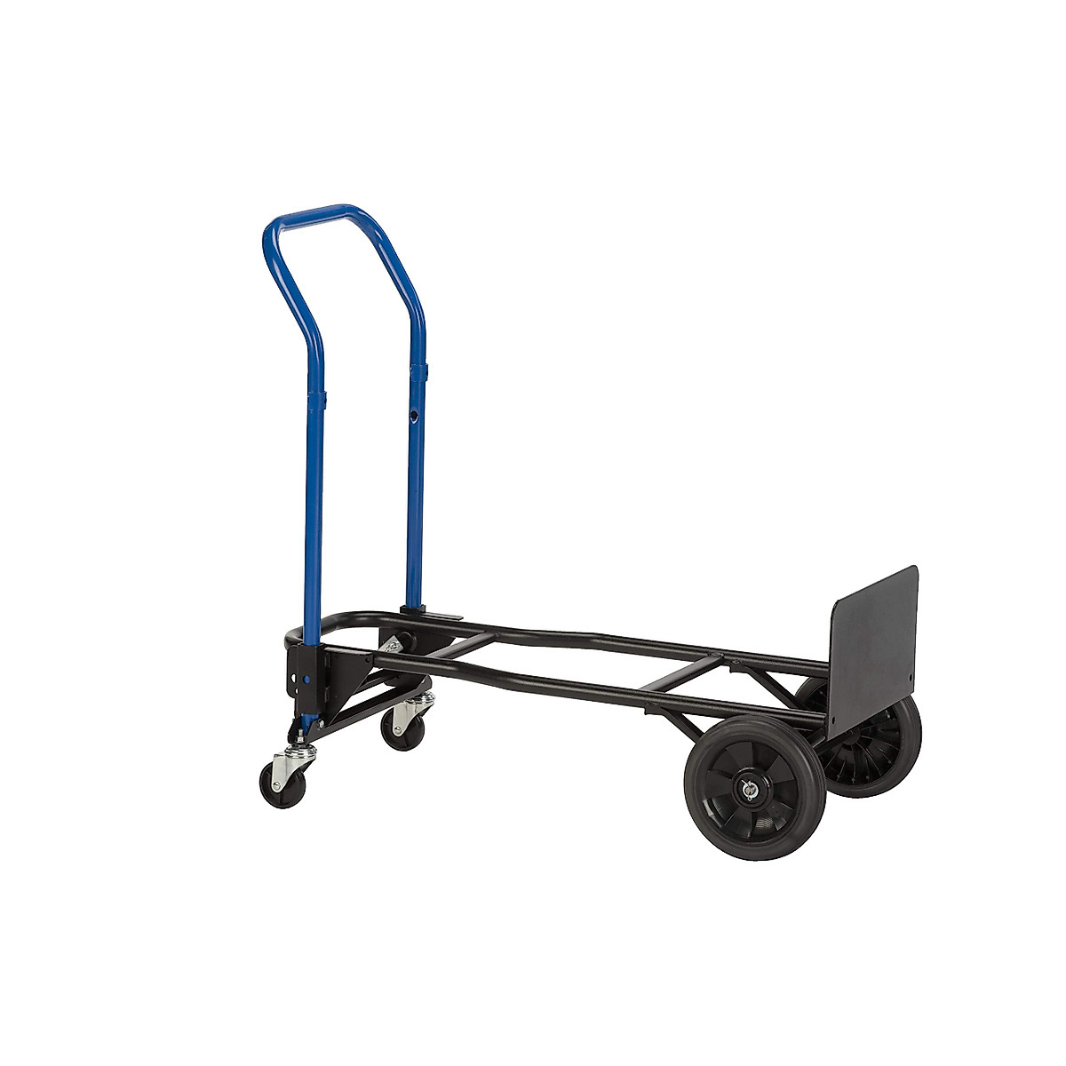 Harper Trucks JDC2223 3-1 Quick Change Convertible Hand Truck, 400 lb, Black Frame/Blue Handle