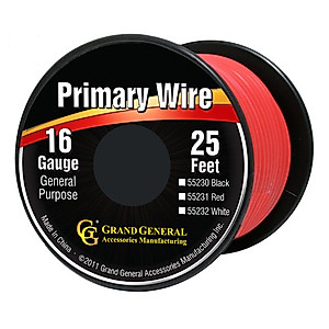 Grand General 55231 Red 16-Gauge Primary Wire
