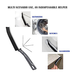 Gap Cleaning Brush，Cleaner Scrub Brush, Grout Cleaner Scrub Brush Stiff Angled Bristle, Joints Corners Cleaning Tool for Cleaning Bathroom, Kitchens Tile Floors (2pc)