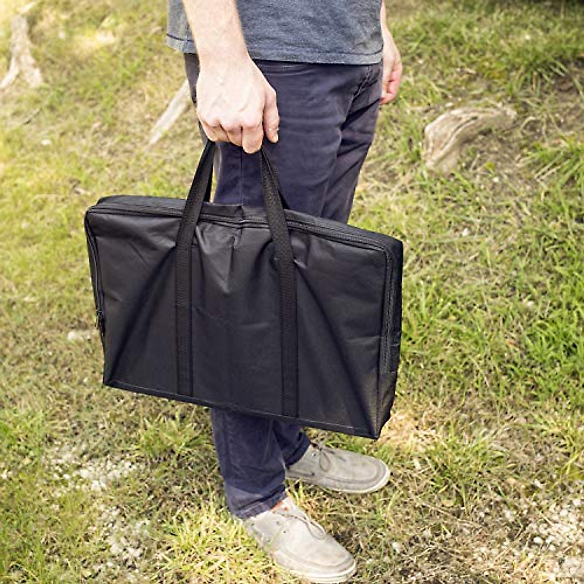 Pleasant Hearth OFW116FR Deer Mountain Folding fire Ring, Black