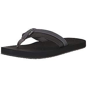 Oakley Men's Burke Flip Flop, Blackout, 12