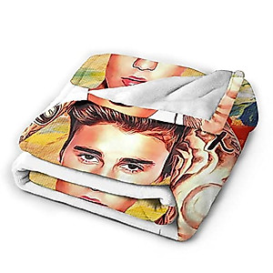 HCXHPMR Super Soft Flannel Throw Blanket,for Bed, Sofa, Camping,Cold Cinema Or Travel,Gift for Your Family and Friend 50"X40"