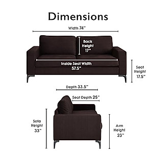 Tommy Hilfiger Austin Sofas, Brown