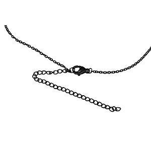 Clayton Jewelry Labs - Estrogen Molecule Stainless Steel Necklace (Black)