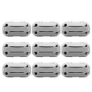 9 Pieces 3D Printer 1.75 Filament Filters, Filament Cleaner Filter Cleaner Blocks Flame Resistant Rubber Foam Wiped Off Debris for PLA ABS PETG or Other Printing Filaments, Gray