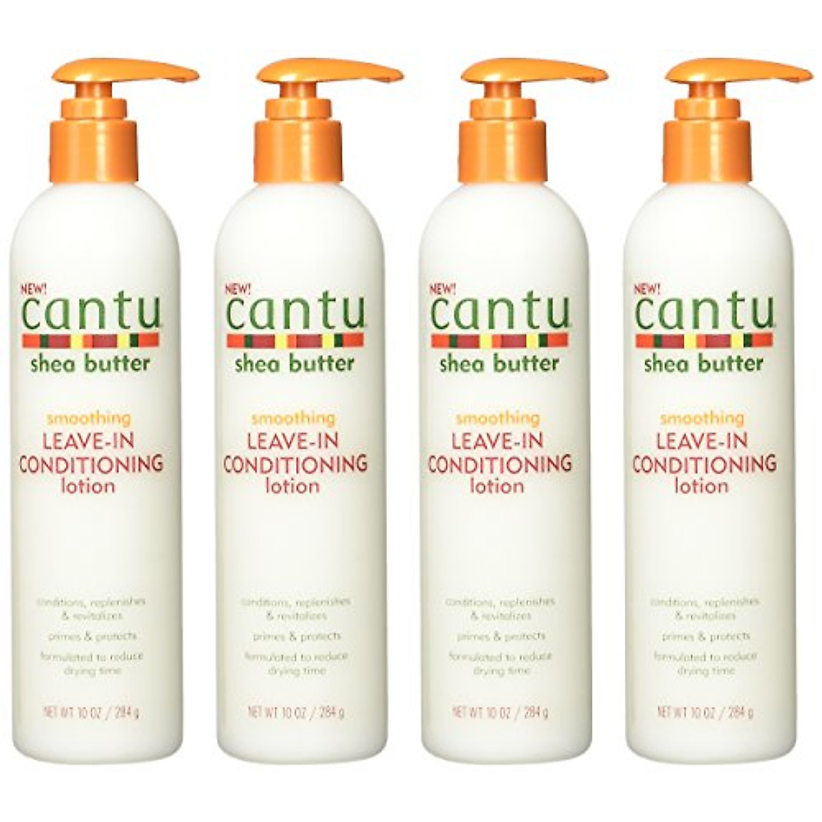 Cantu Shea Butter Smoothing Leave-In Conditioning Lotion, 10 Ounce (Pack of 4)