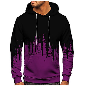 Ymosrh Hoodie, Casual For Men With Pockets Long Sleeve Sweatshirt Sports Hooded Mens Pullover Hoodies Black Pullover Chompas Para Hombre Con Capucha Hoodies Sudadera Hoodie Sweaters (4XL, Royal Blue)