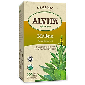 Alvita Teas Mullein Tea Bag, 24 Count