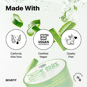 Nature Republic New Soothing Moisture Aloe Vera Gel 92 Percent Korean Cosmetics, 10.56 Fluid Ounce