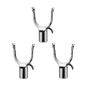ccHuDE 3 Pcs U Shaped Utility Hooks Clothes Pole Replacement Hooks Drying Pole Forks Clothes Rail Forks for Reach Pole